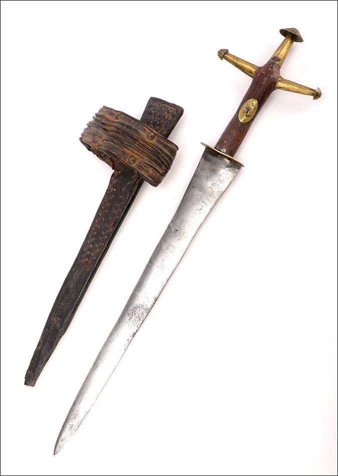 Antigua Espada Corta o Cuchillo Largo Tuareg. Circa 1900