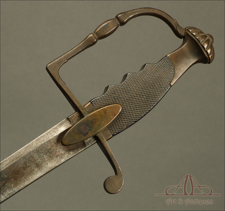 Antigua Espada Sable. Oficial de Dragones o Caballería Ligera. Circa 1800