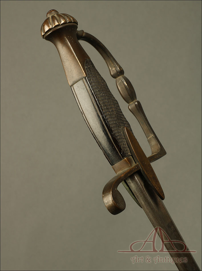 Antigua Espada Sable. Oficial de Dragones o Caballería Ligera. Circa 1800